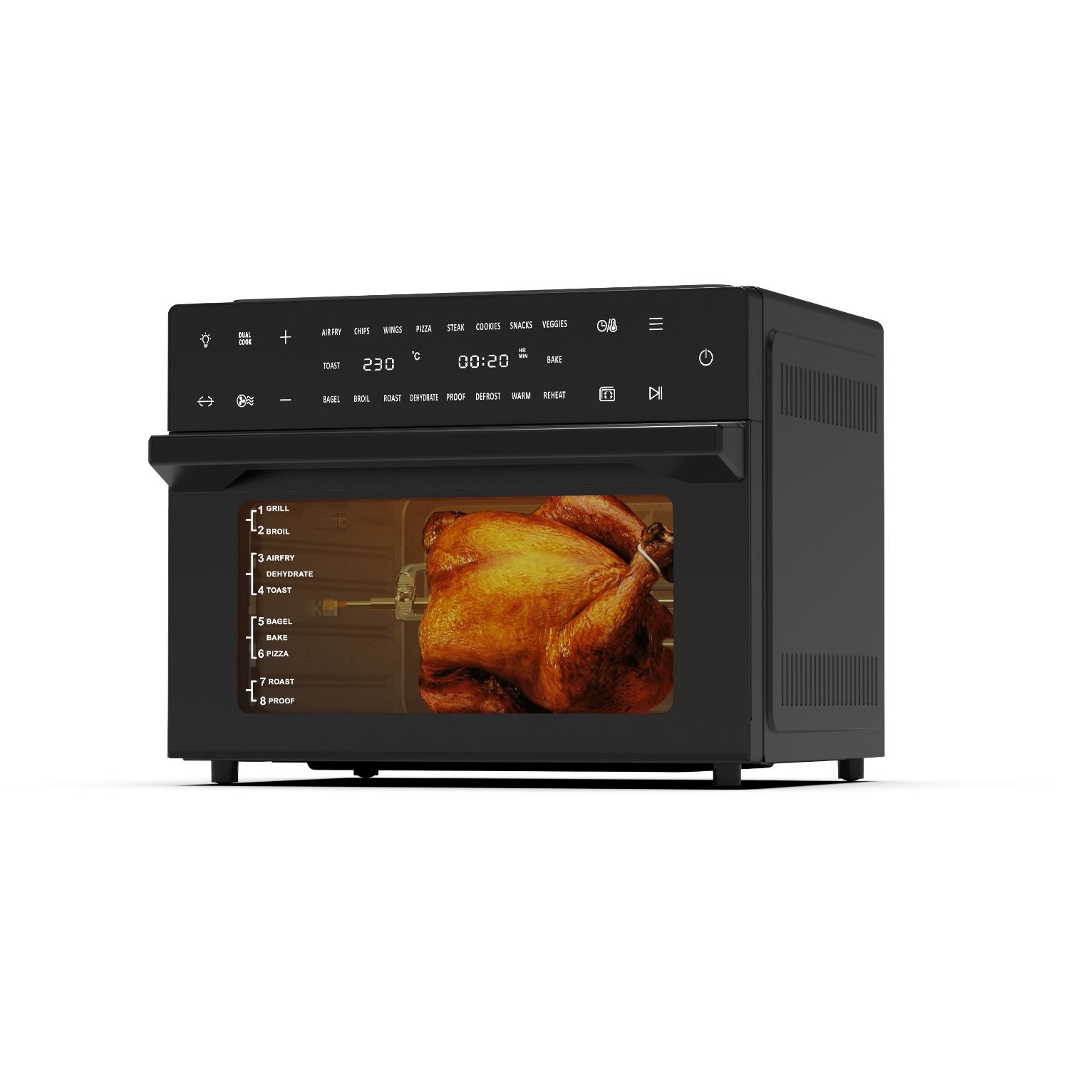 30L Digital Multi-Function Air Fryer Oven, 1800W, >230°C – Lenoxx ...