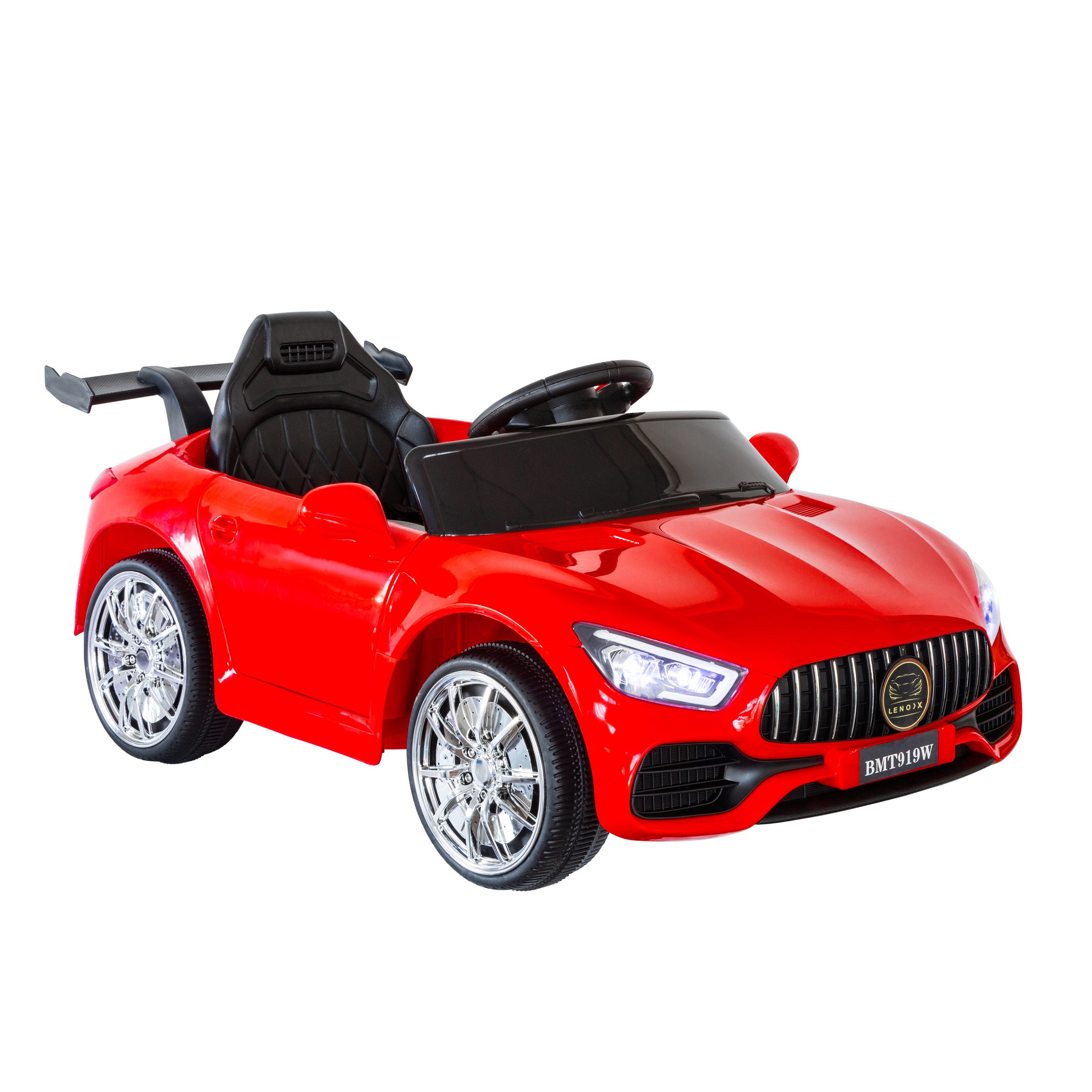 Mercedes-inspired Design Ride-on (Red) Electric Car with Parental Remo ...