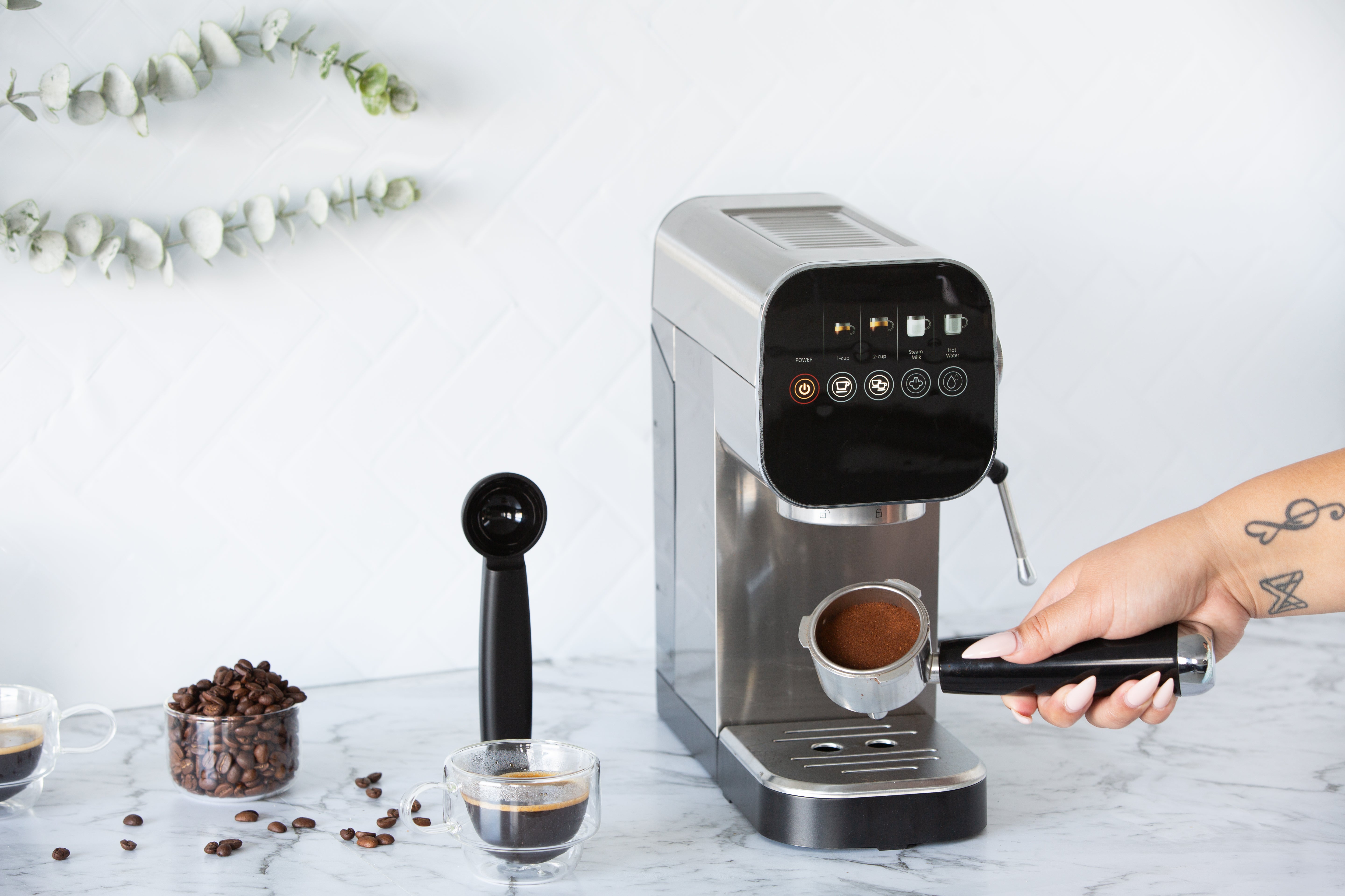 Touch Screen Espresso Coffee Machine – Lenoxx Electronics