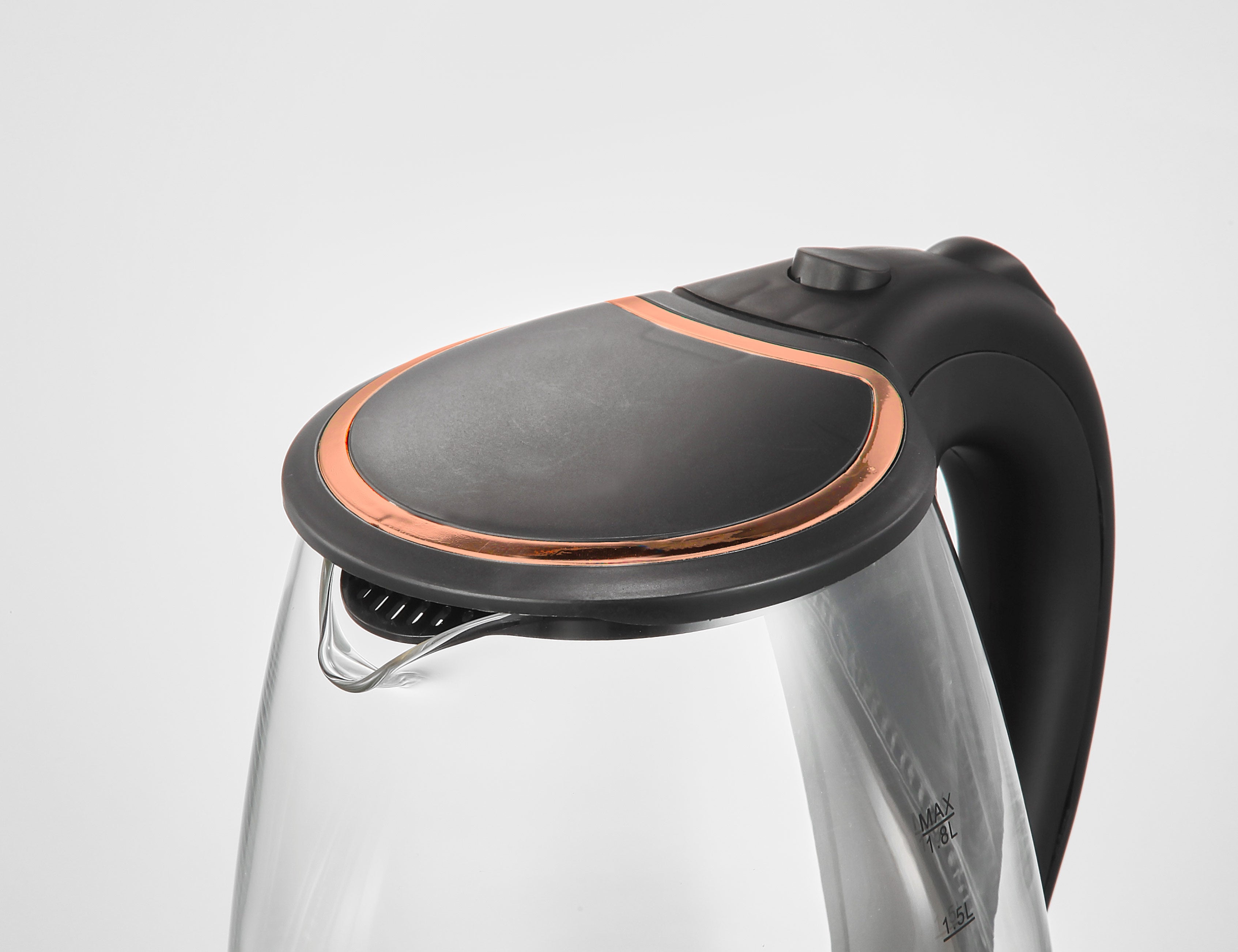 1.8L Copper Glass Kettle – Lenoxx Electronics