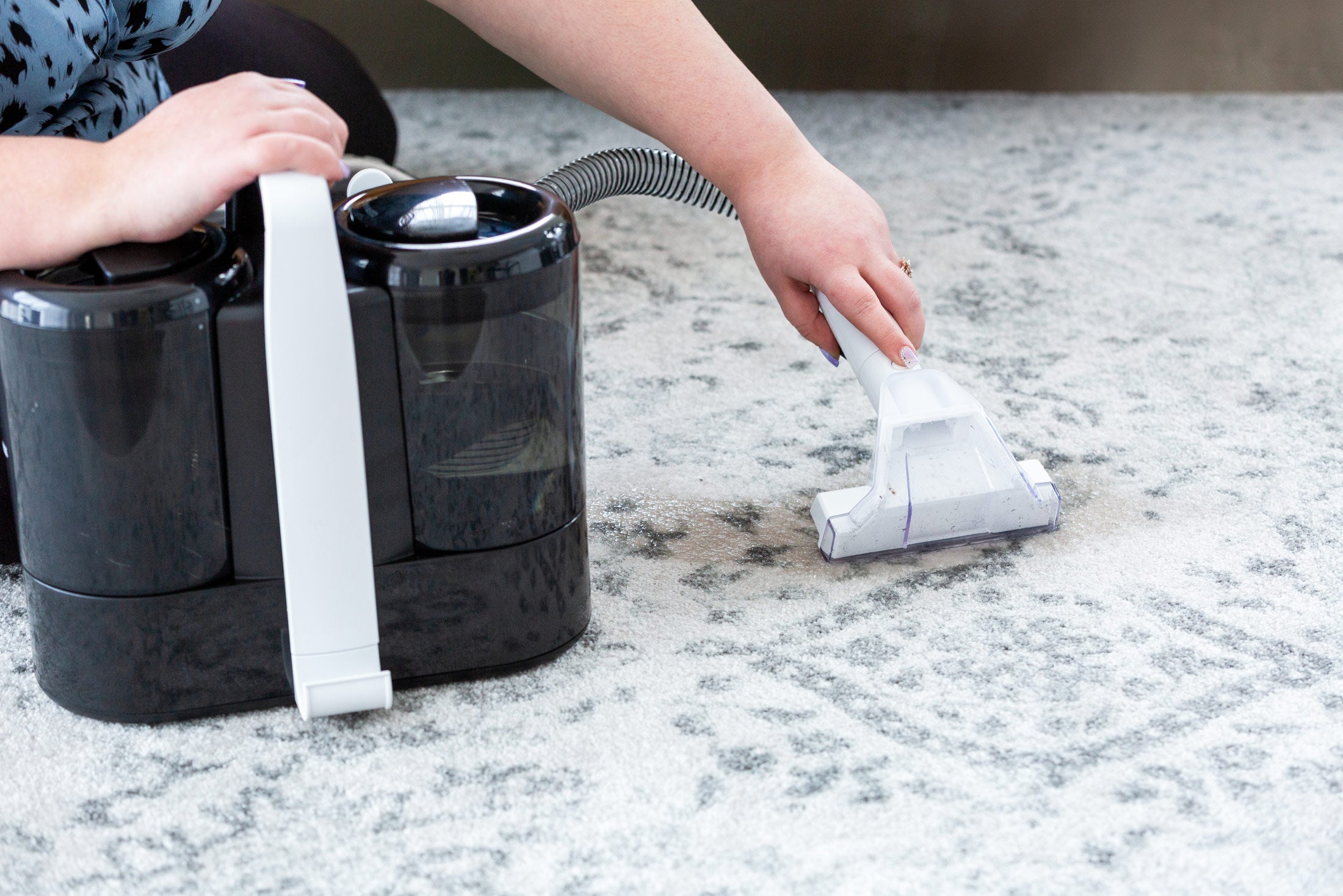 600W Spot Cleaner and Stain Remover Vacuum with Clear and Dirty Water ...