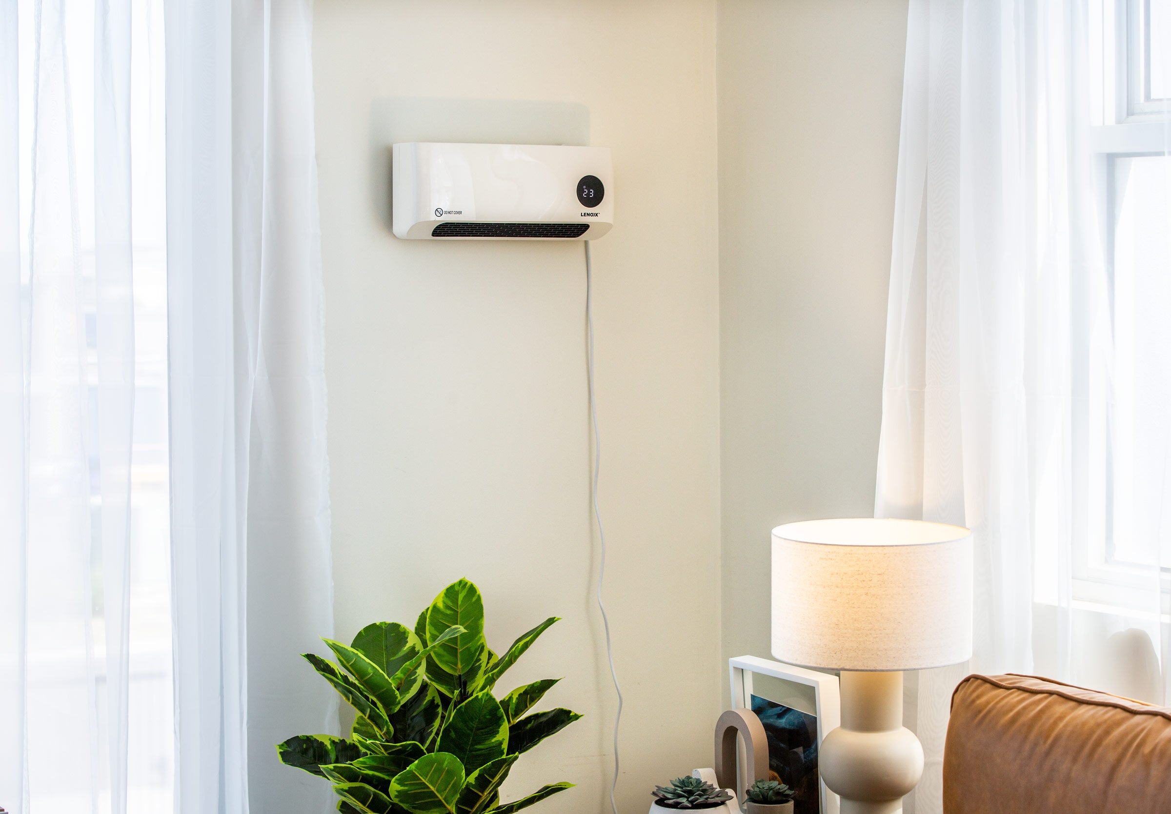 Wall-Mounted Heater & Fan with Remote Control – Lenoxx Electronics